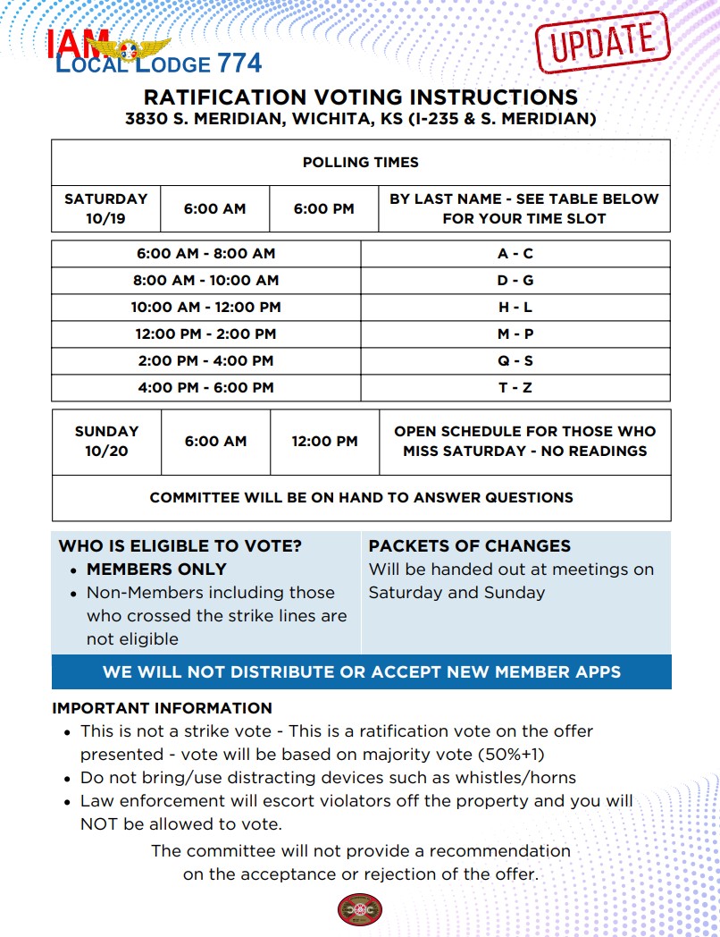 News – IAM Local Lodge 774