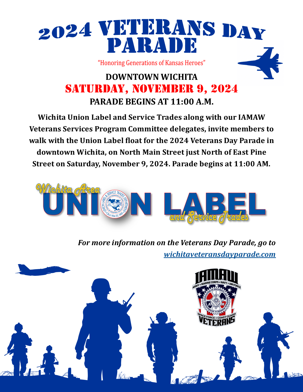 2024 Veterans Day Parade – Downtown Wichita Saturday, November 9, 2024 ...